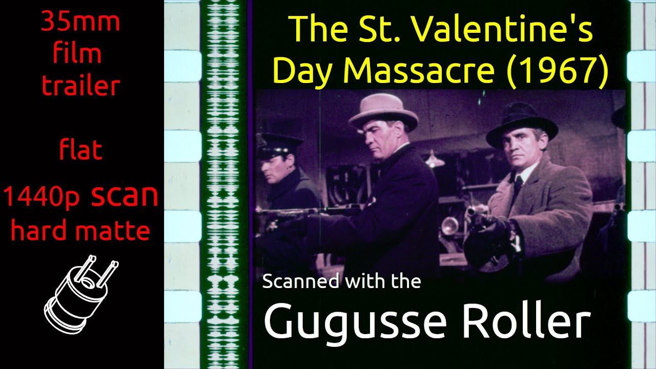 The St. Valentine's Day Massacre (1967) 35mm film trailer, flat hard ...