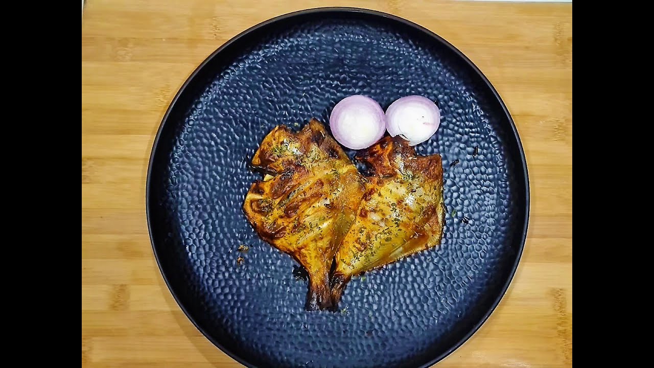 Tandoori Pomfret Recipe | Grilled Pomfret | How To Make Tandoori ...