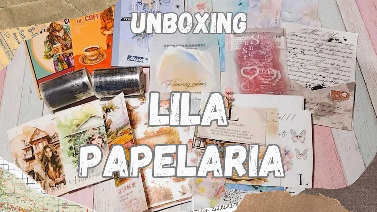 Unboxing - Lila Papelaria- Lançamentos de agosto - YouTube