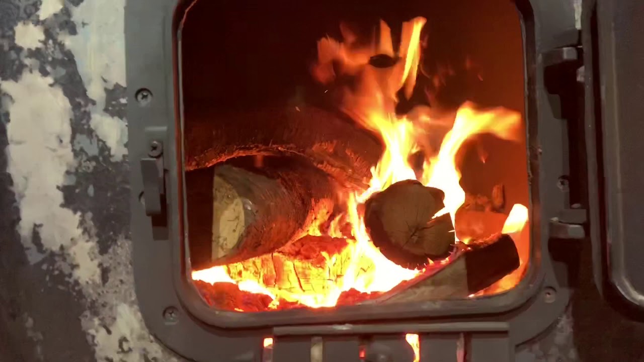 Oil tank Fireplace - YouTube