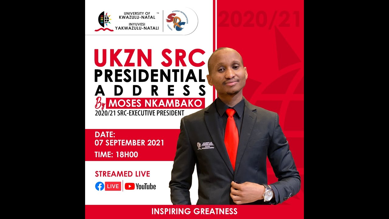 UKZN SRC Presidential Address | Moses Nkambako. - YouTube
