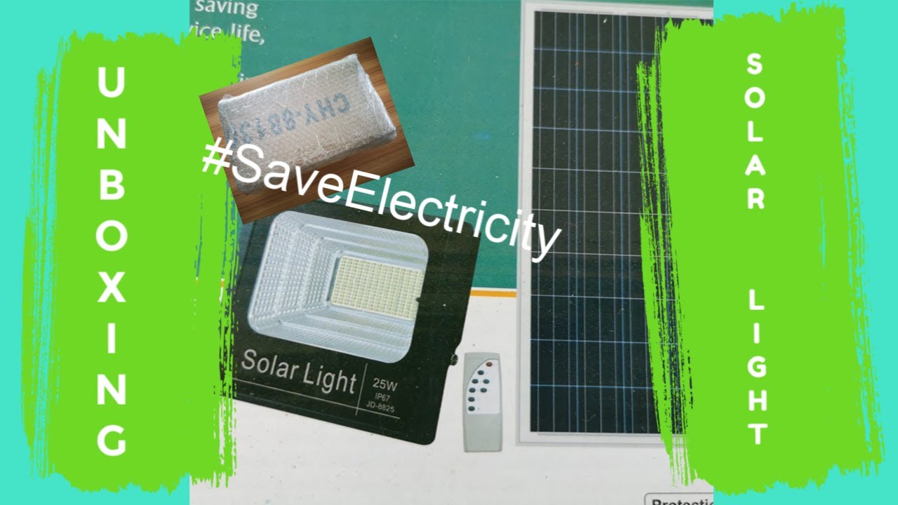 Unboxing Solar Light With Panel - YouTube