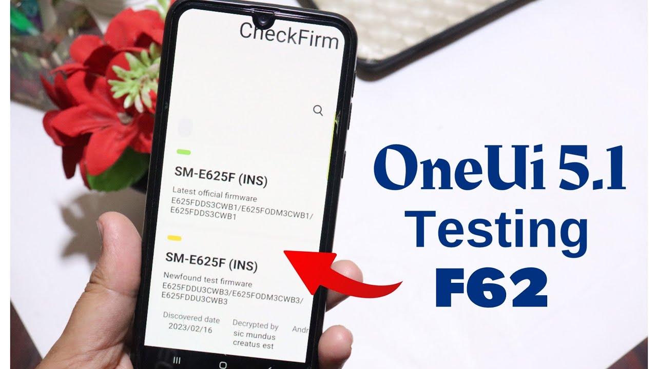 Samsung F62 Testing OneUi 5.1 Update Soon In India - YouTube