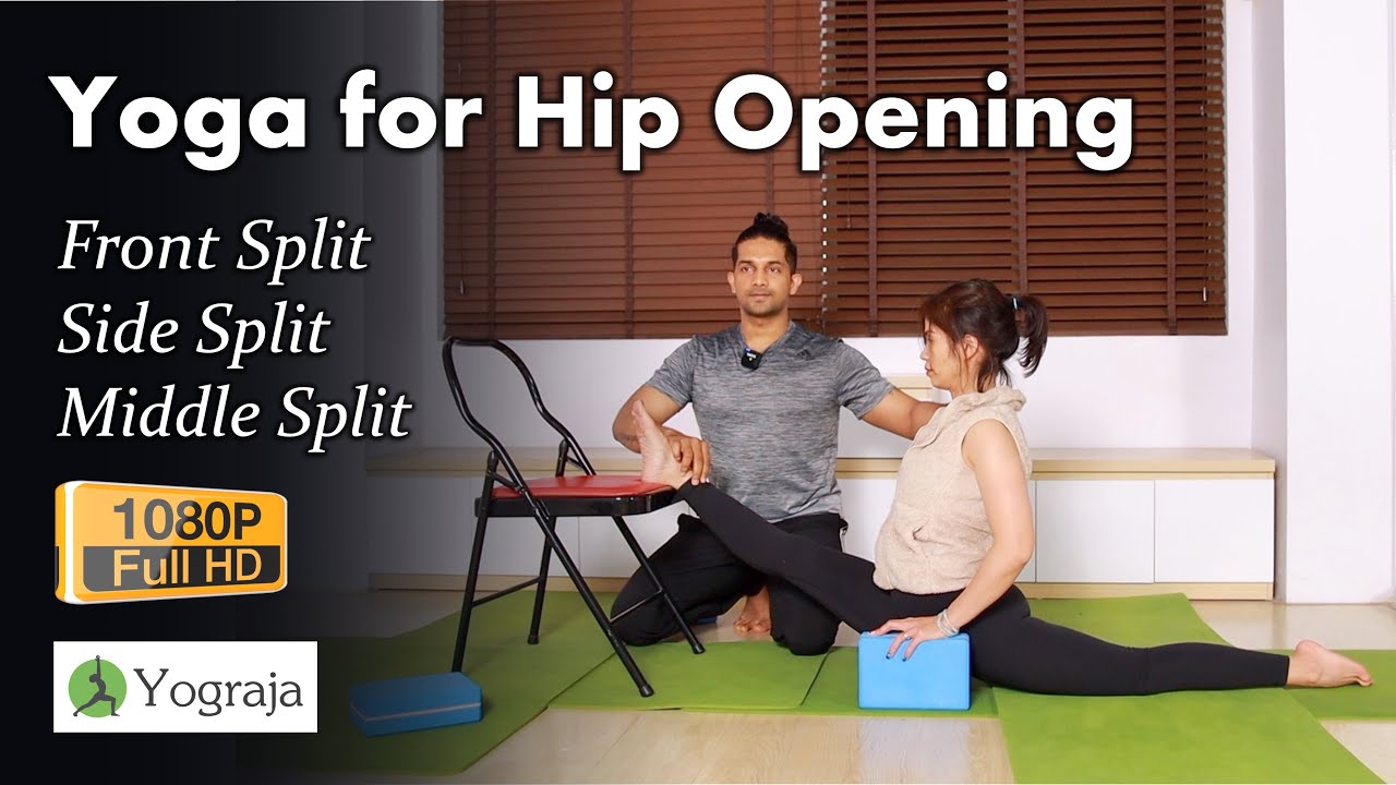 30 Minutes Intermediate Yoga For Hip Opening | Front Split - Side Split ...