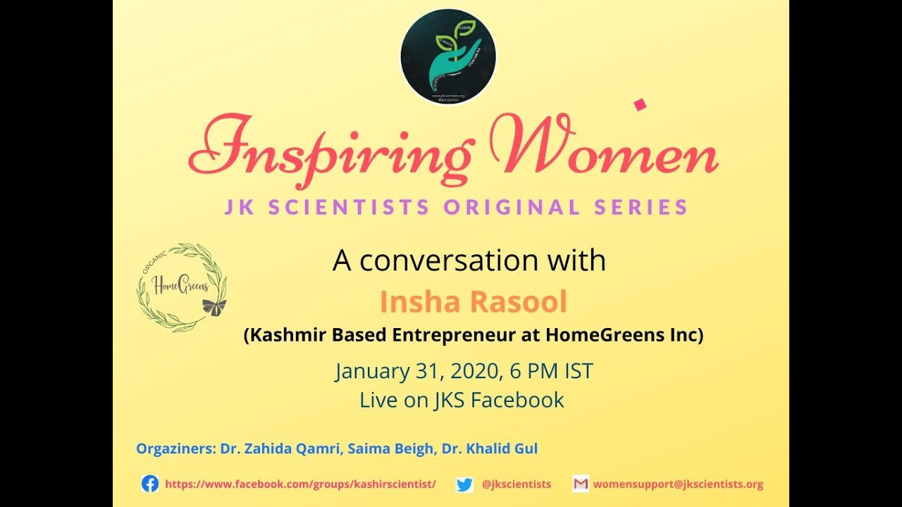Inspiring Women | JK Scientists Original Series | HomeGreens - YouTube