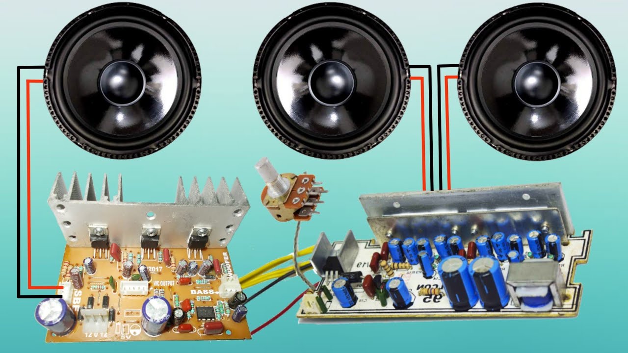 Make 4440 IC Subwoofer Board Using By 2.1 Home Theater Board | 4440 IC ...