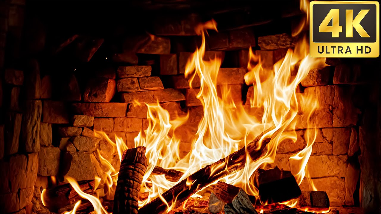 Ultimate Christmas Fireplace Relaxation 🔥 A Beautiful 4K Fireplace with ...