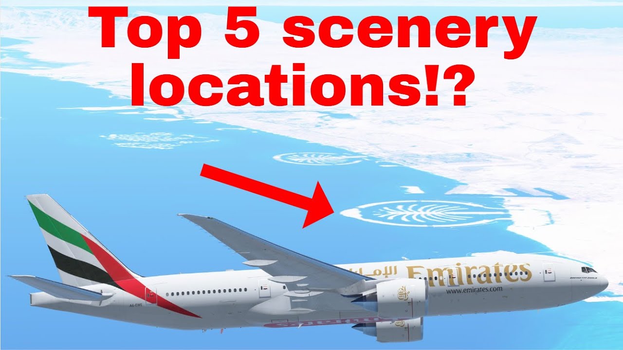 The top 5 best scenery locations in infinite flight!? - YouTube