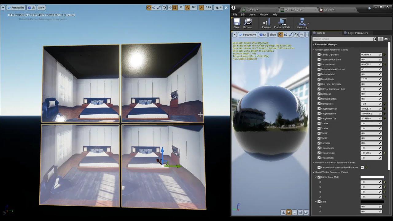 Interior Cubemap shader material. - YouTube