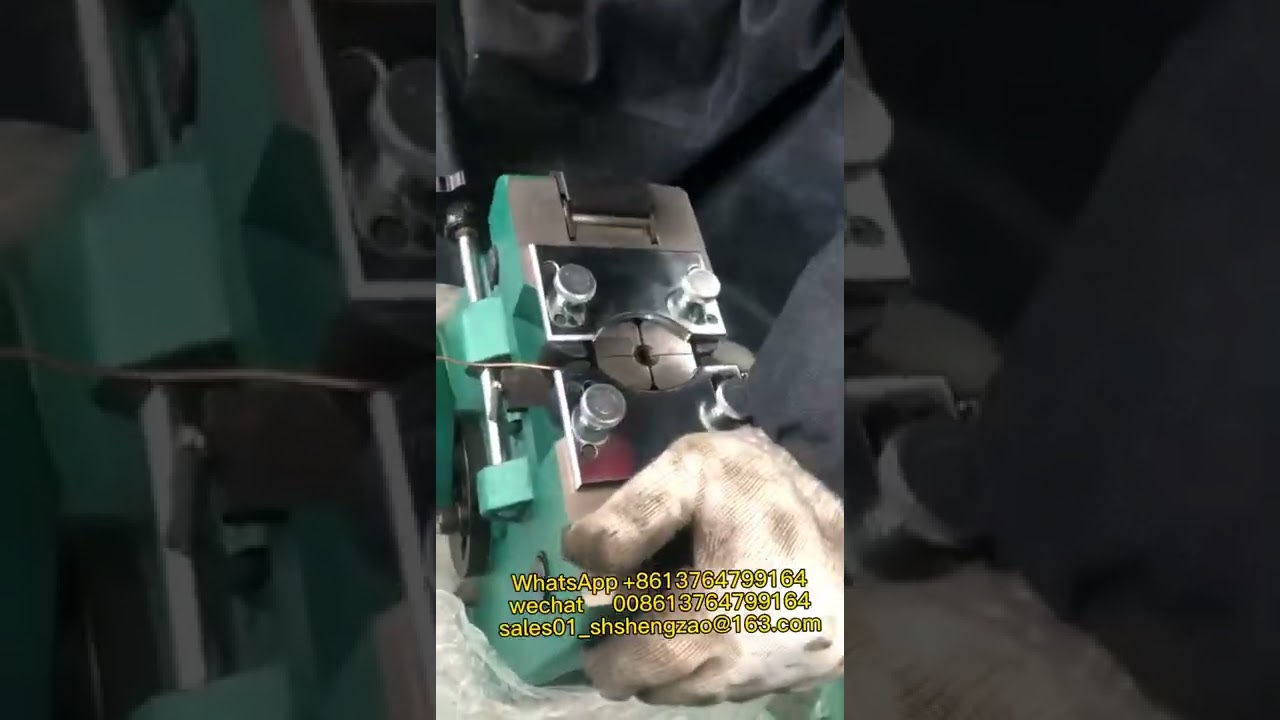 1. 38mm copper wire cold welding - YouTube