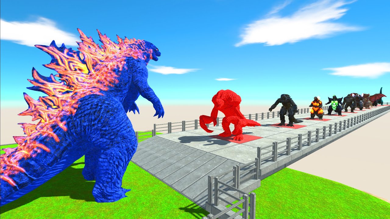 Godzilla Blue Super VS Team Shin Godzilla; Orga - Animal Revolt Battle ...