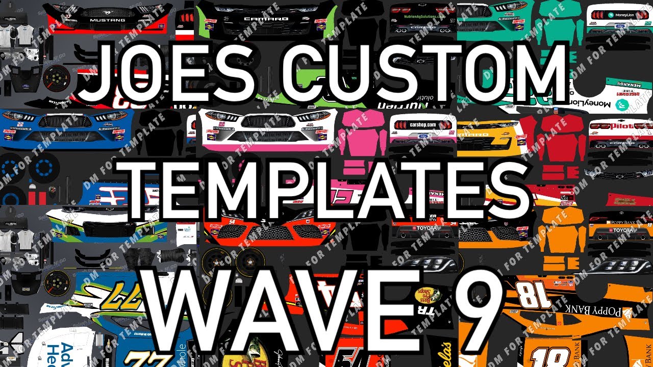 Custom Nascar Templates Wave 9 - YouTube