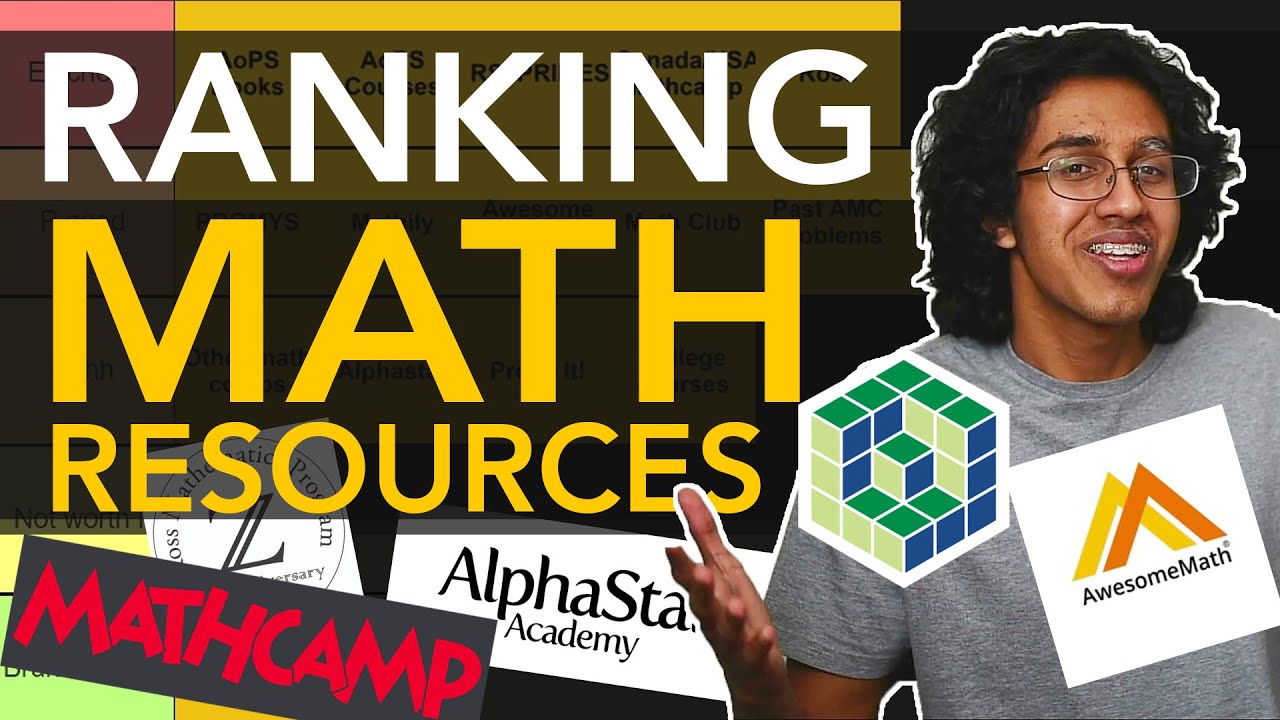 Math Resources Tier List!!! - Ranking math classes, summer programs ...