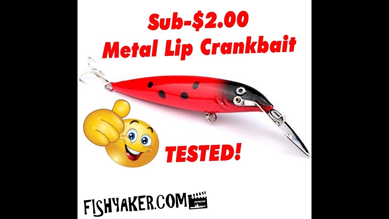 Sub-$2.00 Metal Lip Crankbait Fishing Lure - TESTED! - YouTube