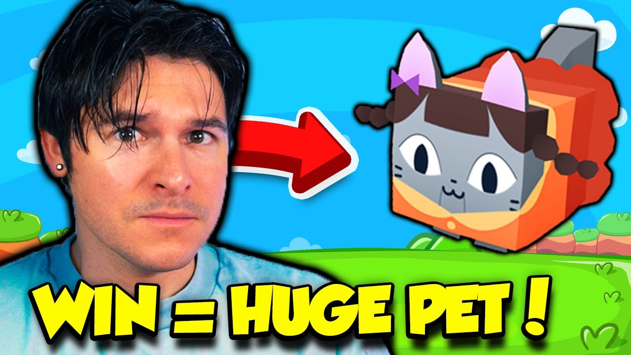 If You WIN PET GAMES You Get A FREE HUGE PET!! - YouTube