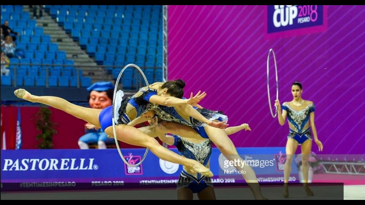 Who did it better? - Split leaps through hoops [Rhythmic Gymnastics ...