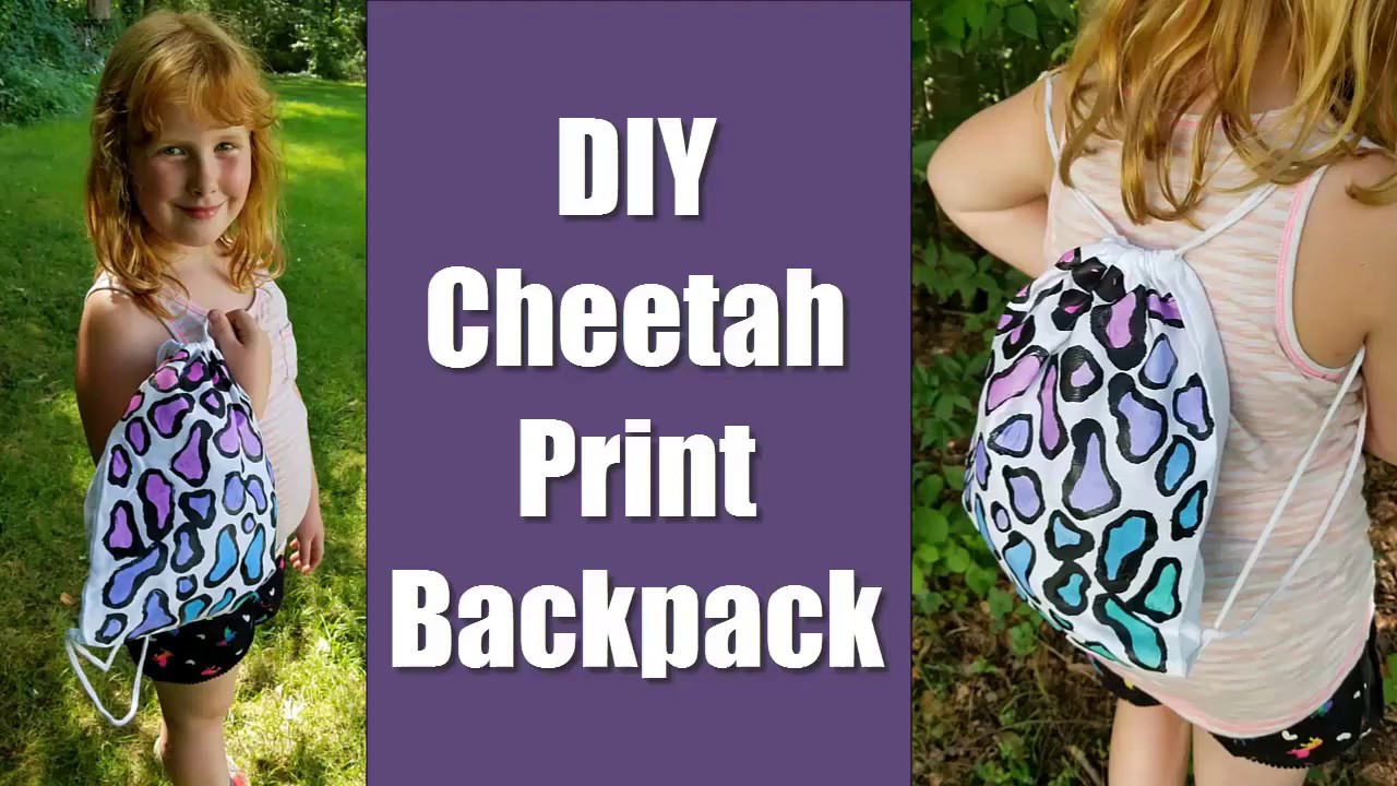 DIY Cheetah Print Backpack - Craft Activity for Kids - YouTube