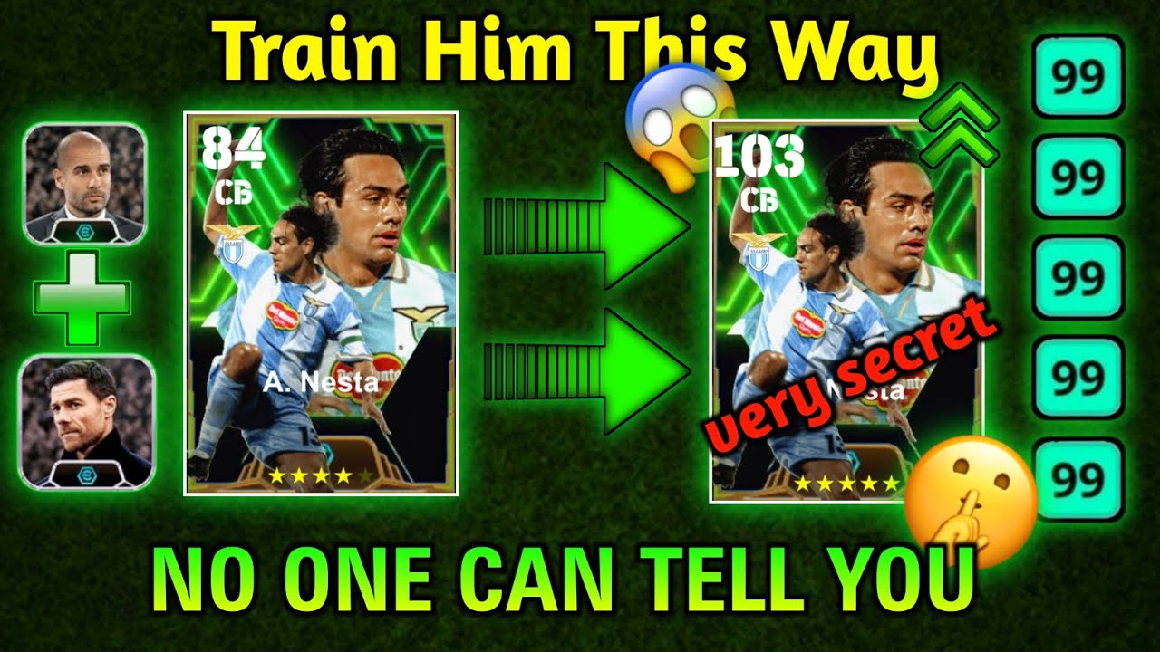 How To Train Epic Nesta In Efootball 24 | Nesta Training | Nesta ...