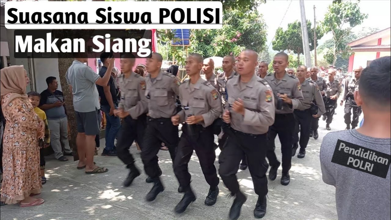 Suasana SISWA POLISI Makan Siang‼️ DISIPLIN CEPAT SIGAP Pendidikan ...