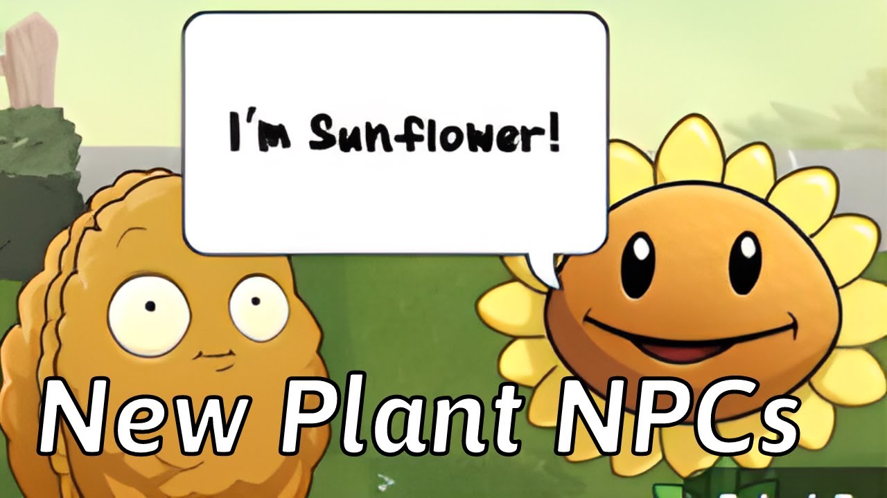 PvZ 2 9.6.1 New Plant NPCs Showcase!! New Update 9.6.1 New Plant ...