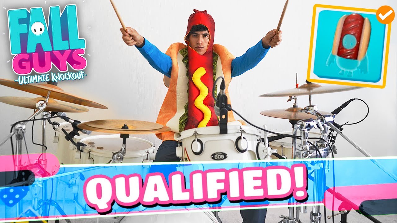 Fall Guys but it's on DRUMS! - YouTube