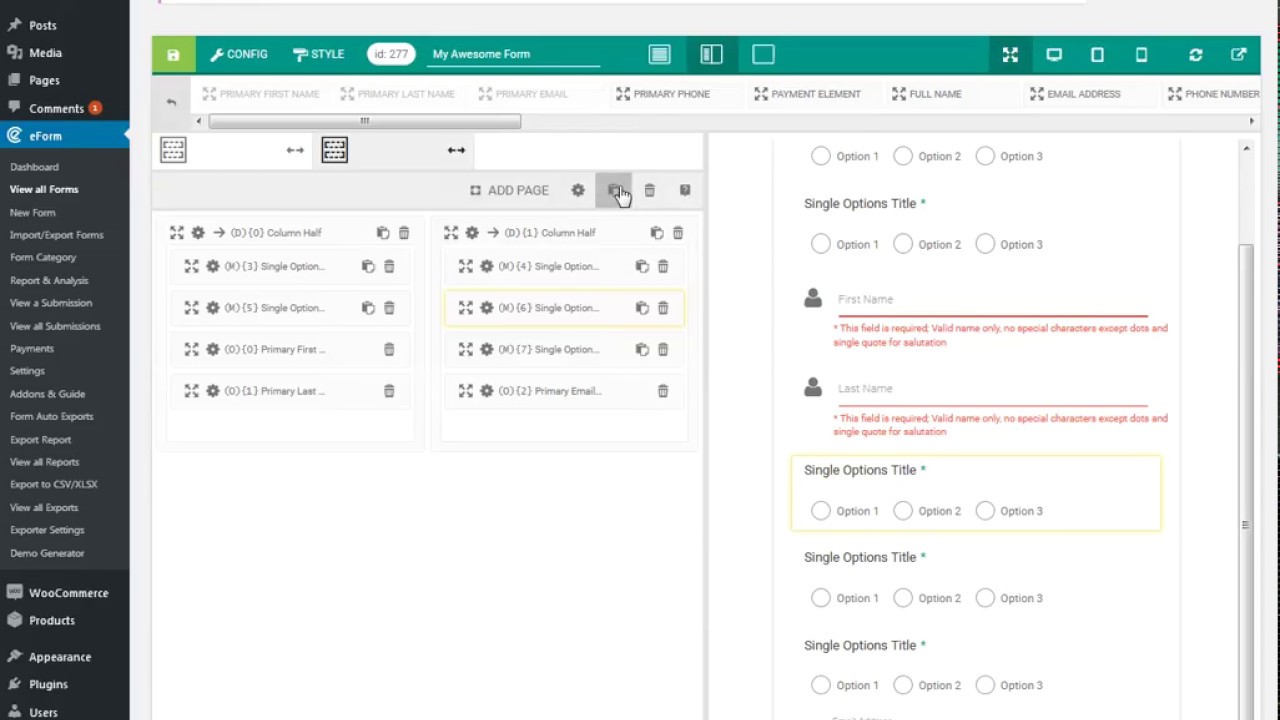 eForm V4.5 - 7 Duplicate Elements - YouTube