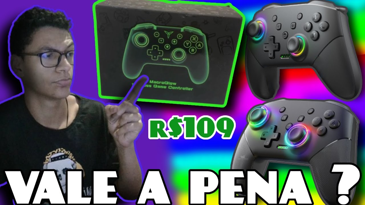 MacroGlow Wireless Game Controller - UNBOXING DO CONTROLE DA ALIEXPRESS ...