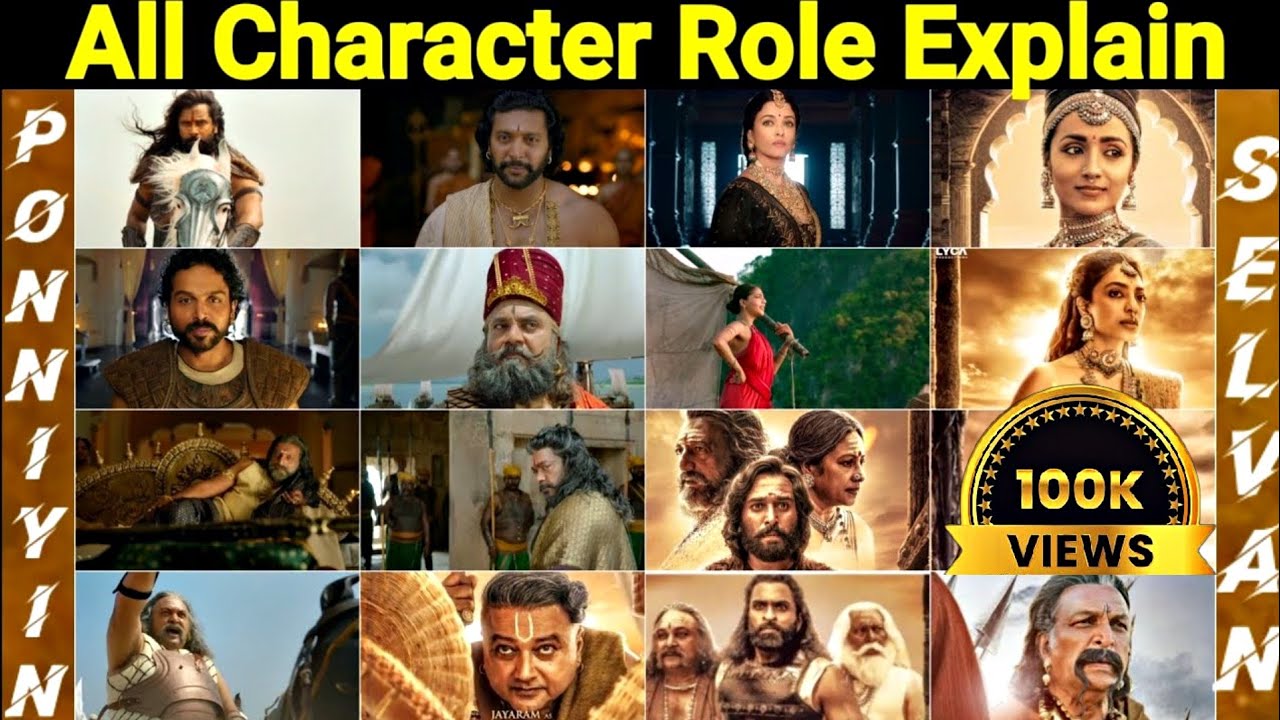 Ponniyin selvan - Character Role Name List || all Character ...
