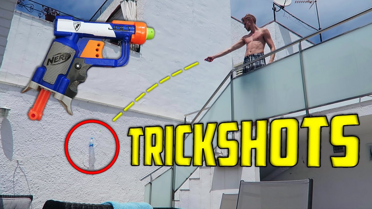 NERF-Pyssy Trickshots! feat. Miklu - YouTube