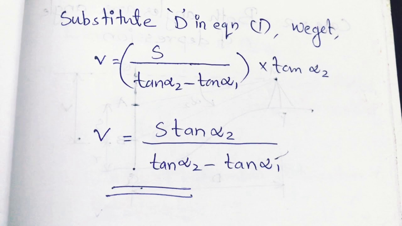 Surveying ll Module 3 Tangential Tachometry - Case2 and Case 3 - YouTube
