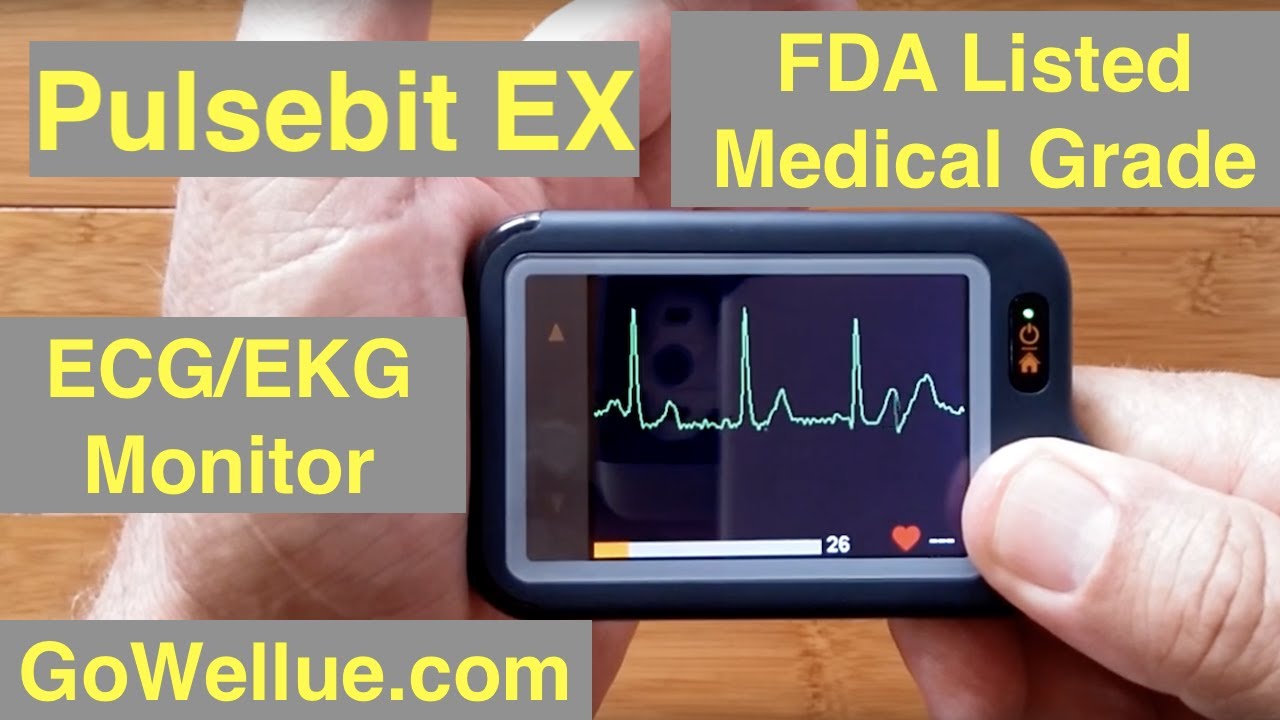 Wellue Pulsebit™EX "Personal ECG/EKG Monitor" Large Color Display ...