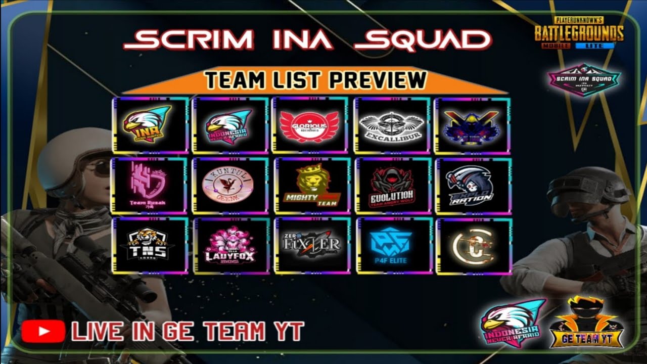 SCRIM SQUAD INA SQUAD M2 #pubgmobilelite #live - YouTube