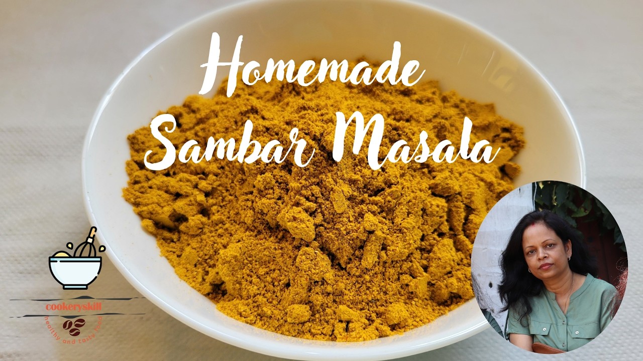 How to Make Sambar Masala At Home | Sambar Powder Recipe | Authentic ...