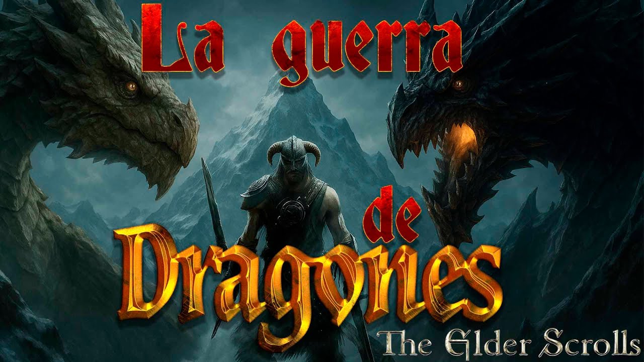 LA GUERRA DE DRAGONES | El origen del Thu’um y la caída de Alduin ...