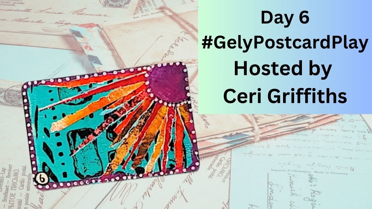 #gelypostcardplay Postcard Challenge - Turn Your Gel Prints Into ...