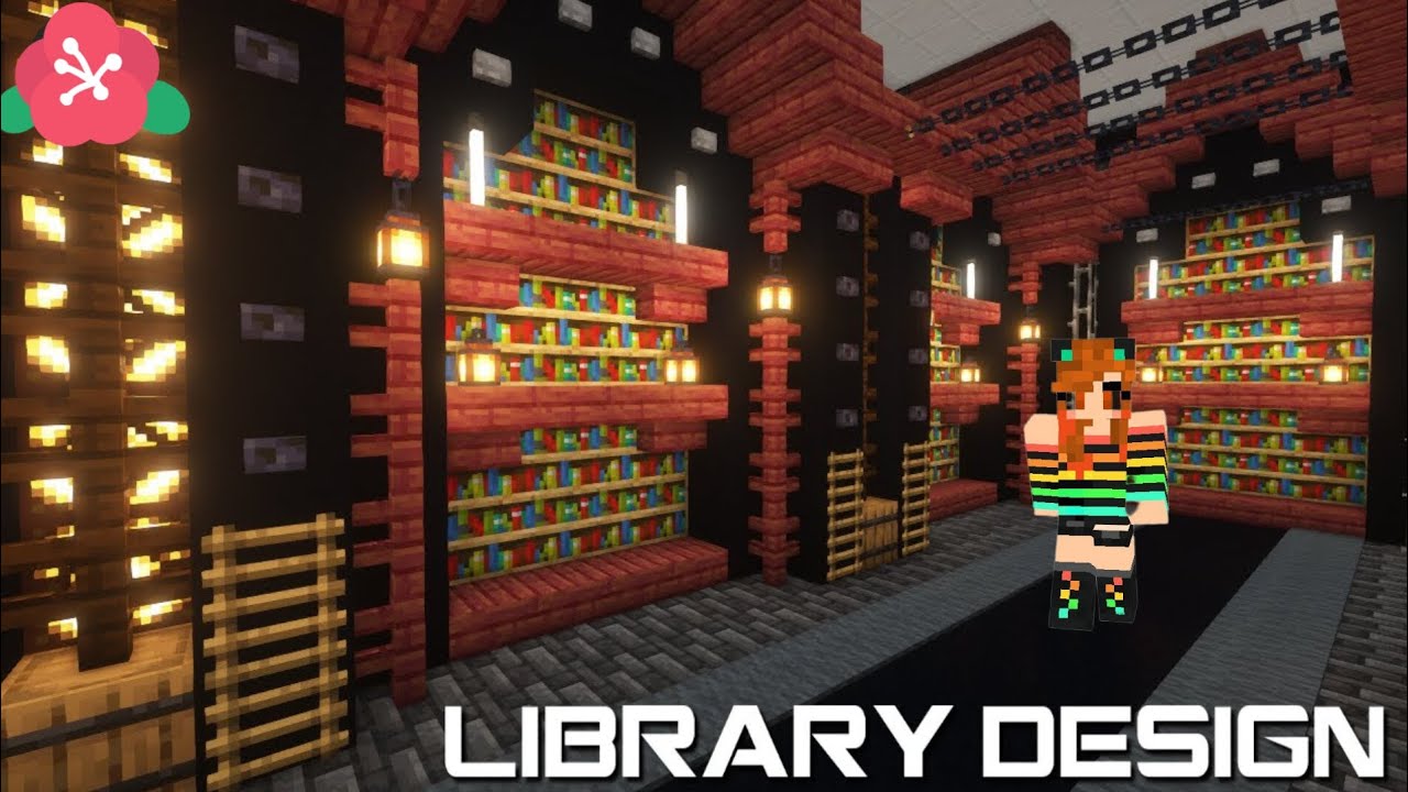 Minecraft : Grand Library Tutorial 🌸 || Most beautiful library 🫨🫨 - YouTube
