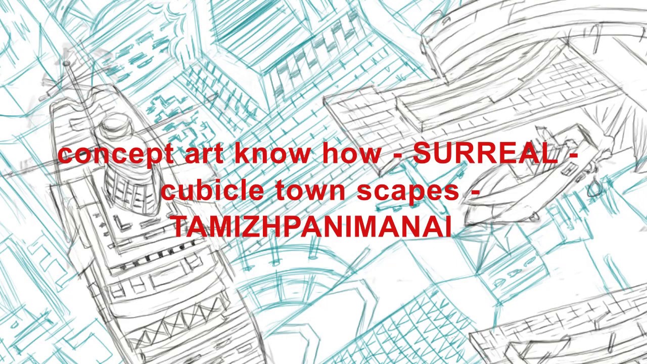 Circle cubicle cities - surreal concept art know how I TAMIZHPANIMANAI ...