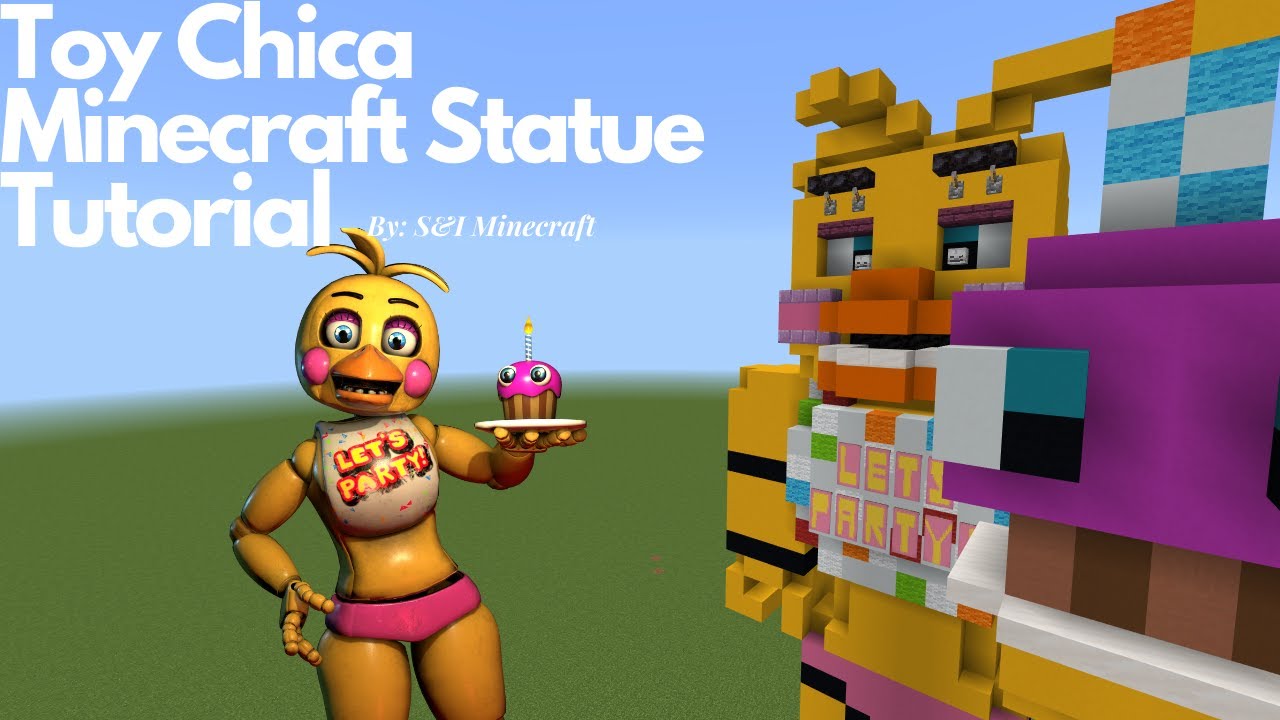 Toy Chica Minecraft Statue Tutorial Fnaf Hw Youtube