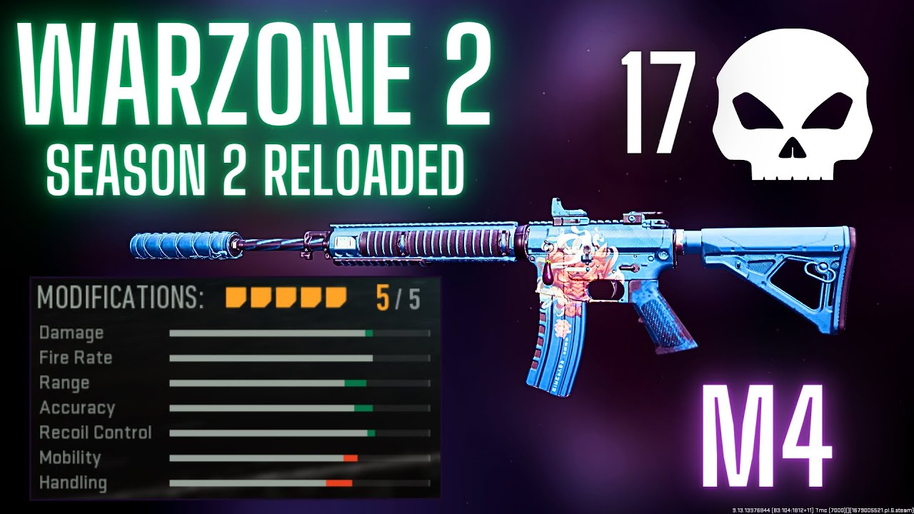 A LEGJOBB LONG RANGE M4 BUILD?! 🤯 WARZONE 2 SEASON 2 RELOADED - XEDOTH ...
