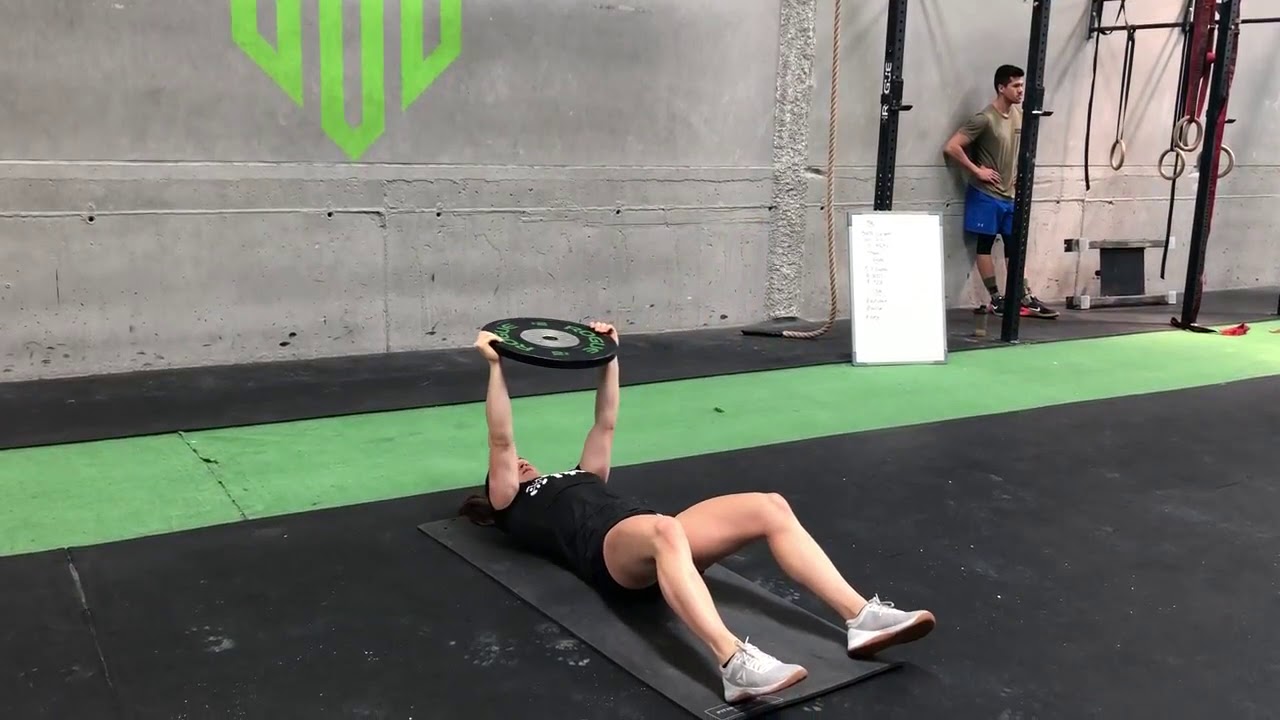 Plate sit-ups - YouTube