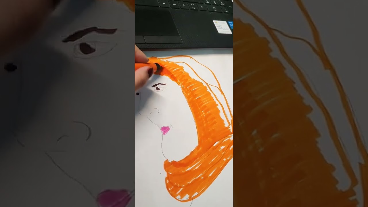 Me drawing without reference 👁️👄👁️#art #shorts #viral - YouTube