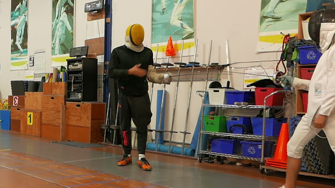 Winning Tip Position in Fencing Epee - YouTube