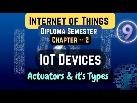 Actuators and it's types| IOT| Internet of things| Polytechnic 5th sem ...