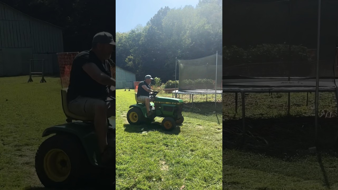 Barnyard Race! #mudmower #homestead #johndeere #predator670 # ...