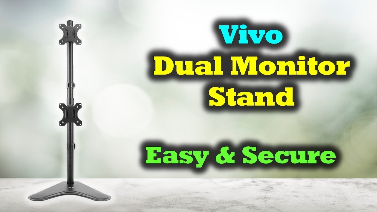 Vivo Dual Monitor Desk Stand - Get More Desk Space Instantly - YouTube