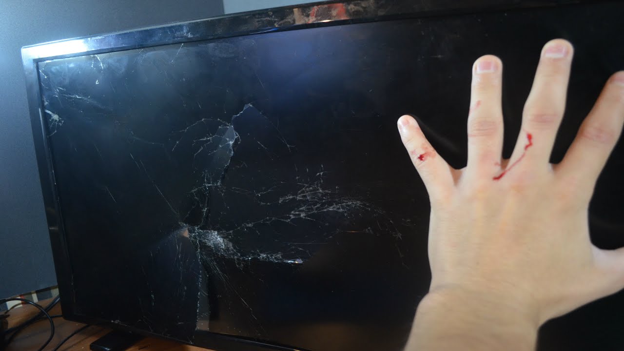 I PUNCHED MY TV!! (3 Times) - YouTube