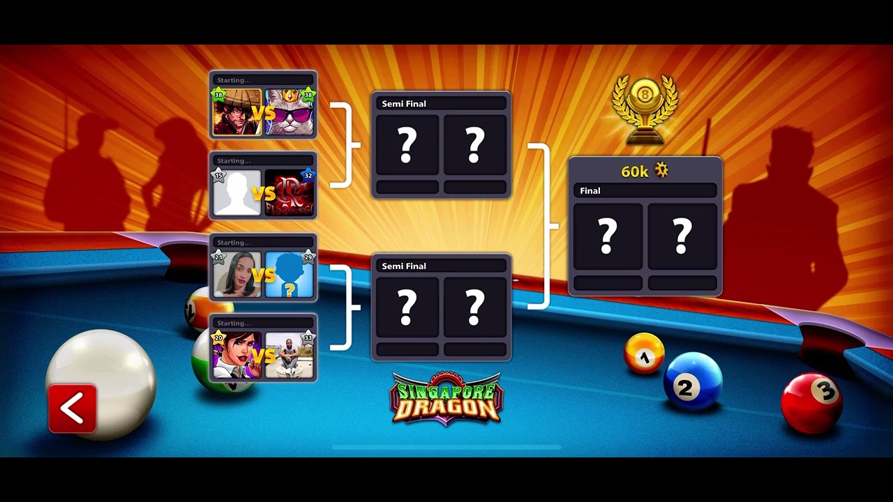 8 Ball Pool - Tournaments 5 - YouTube