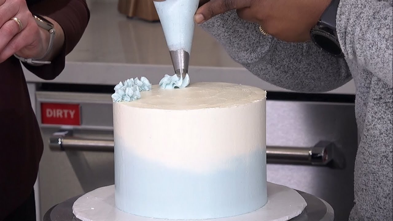 Simple cake decorating techniques for home bakers - YouTube