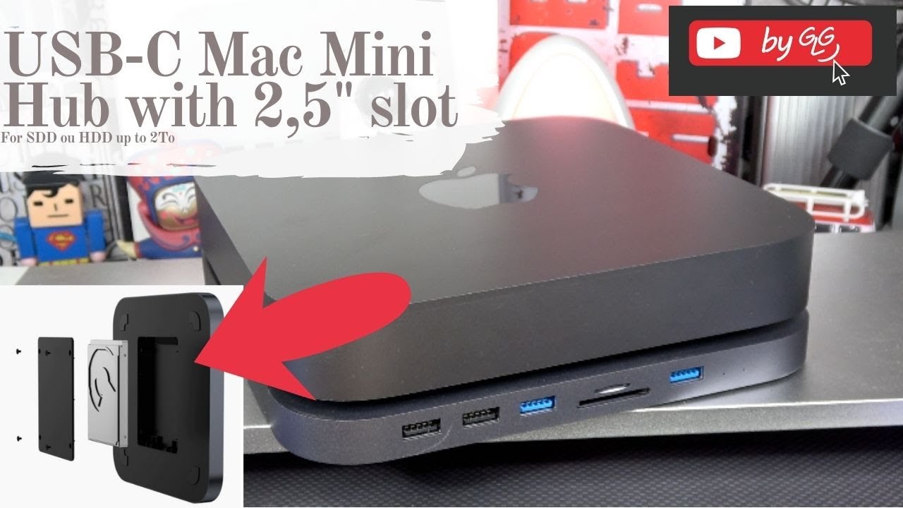 USB-C Hub Mac Mini with 2,5" HDD/SSD Slot will change your life - YouTube