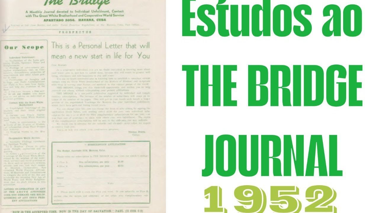 ESTUDOS AO "THE BRIDGE JOURNAL" - 1952 - Parte XVI - YouTube